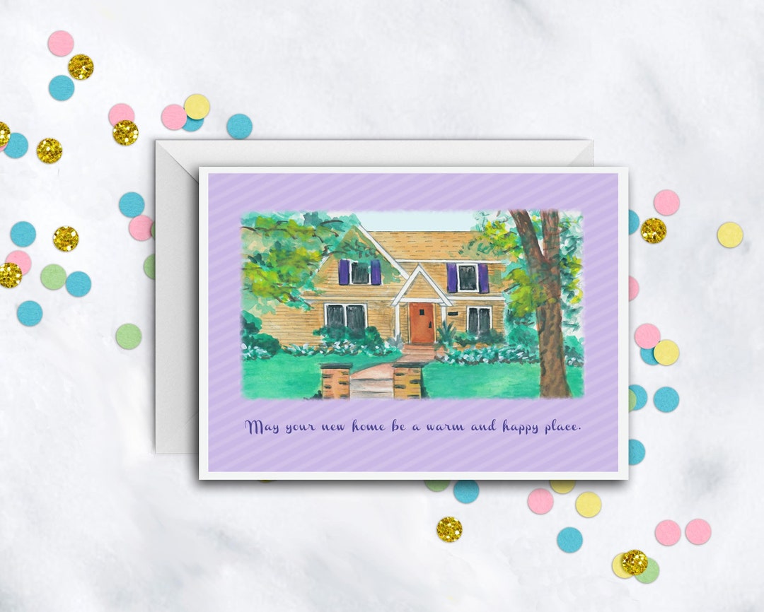 Happy Home Card | New Home Card | Housewarming Gift | Congratulations ...