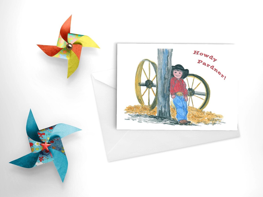 Howdy Pardner Card | Birthday Card | Everyday Card | Boy Birthday ...