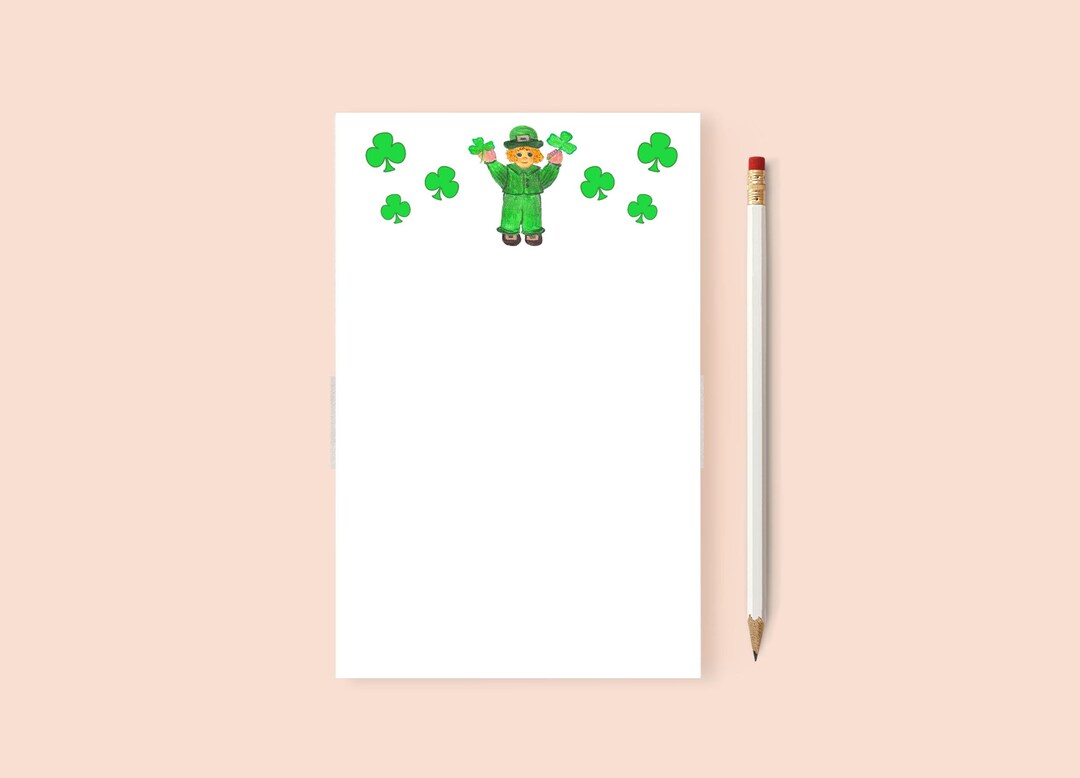 Saint Patrick's Day Notepad | Stationery Gift | Office Gift | Teacher ...