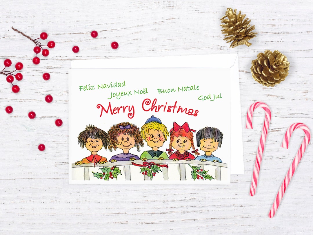 Christmas Around the World Card Christmas Card Holiday Card Feliz ...