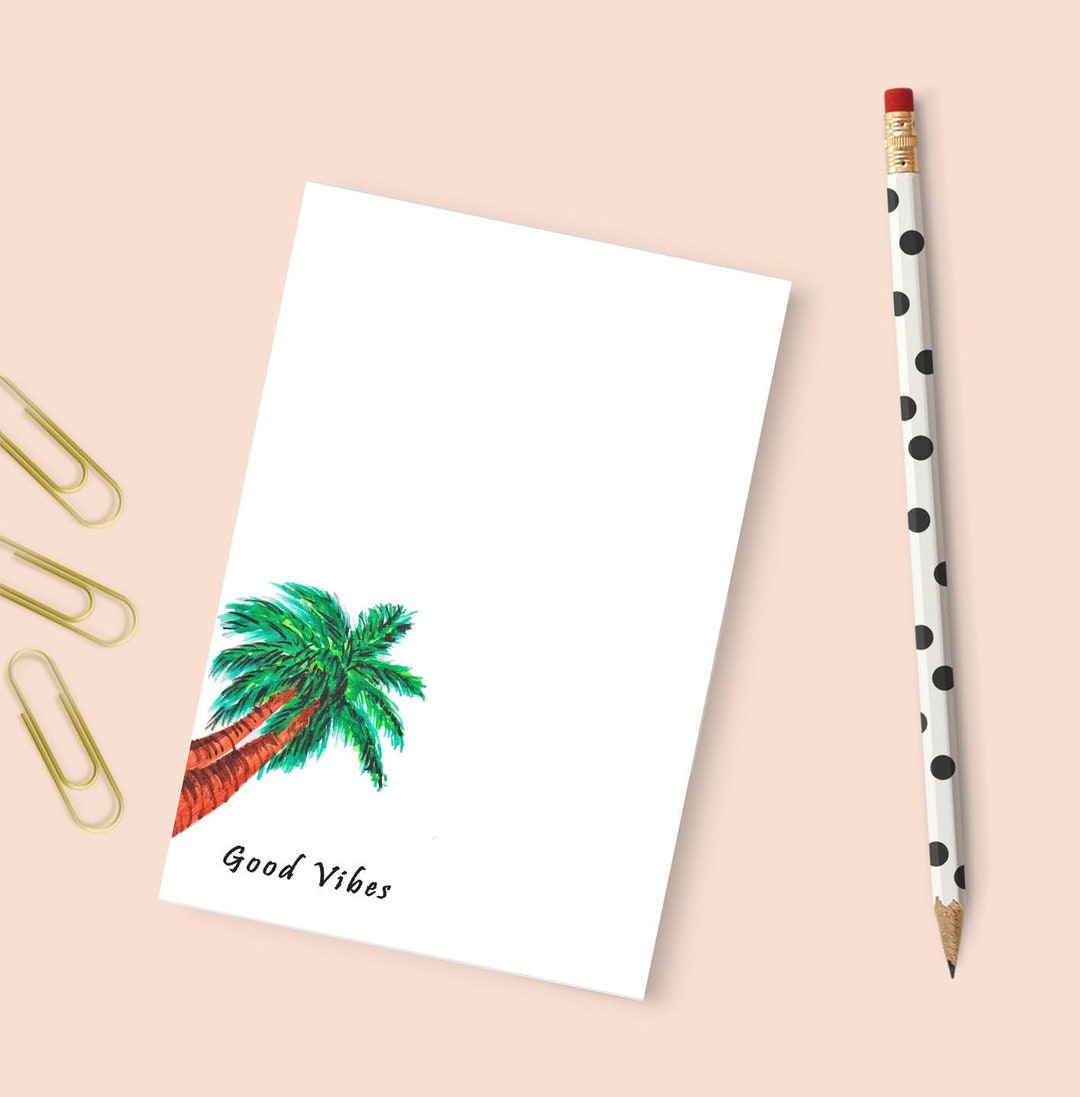 Good Vibes Notepad | Beach Vibes | Stationery Gift | Teacher Gift ...