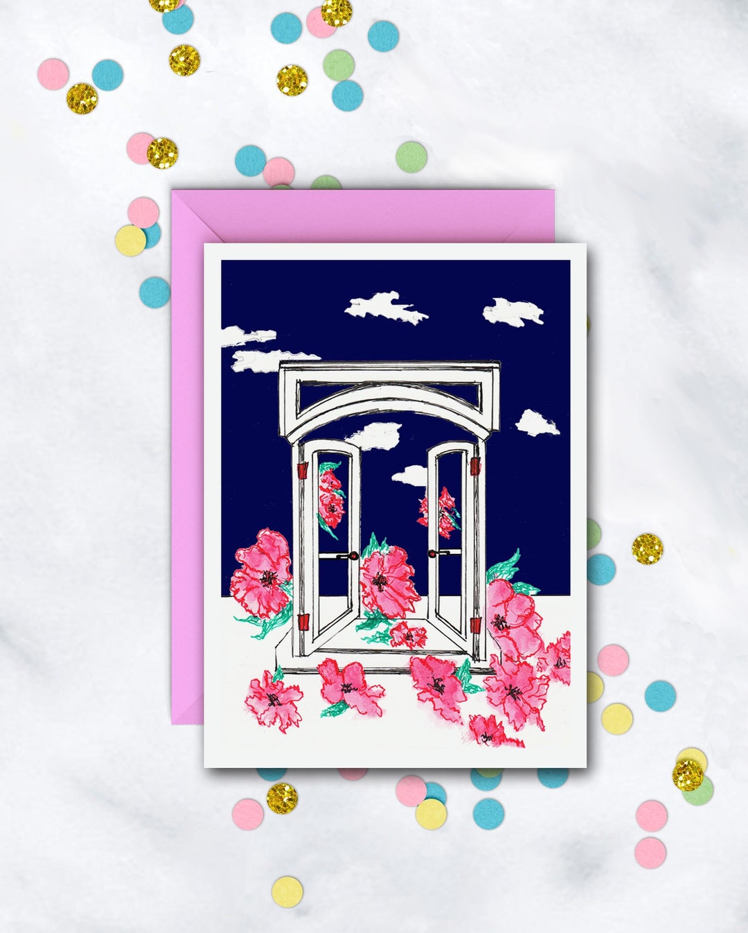 Fantasy Window Card | Blank Note Card | Everyday Card | Thank You Note ...