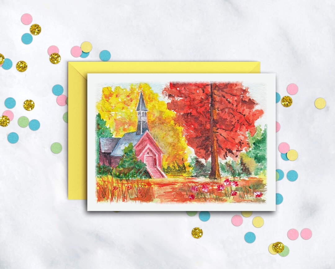 A Fall Day Card | Blank Note Card | Everyday Card | Country Scenery ...