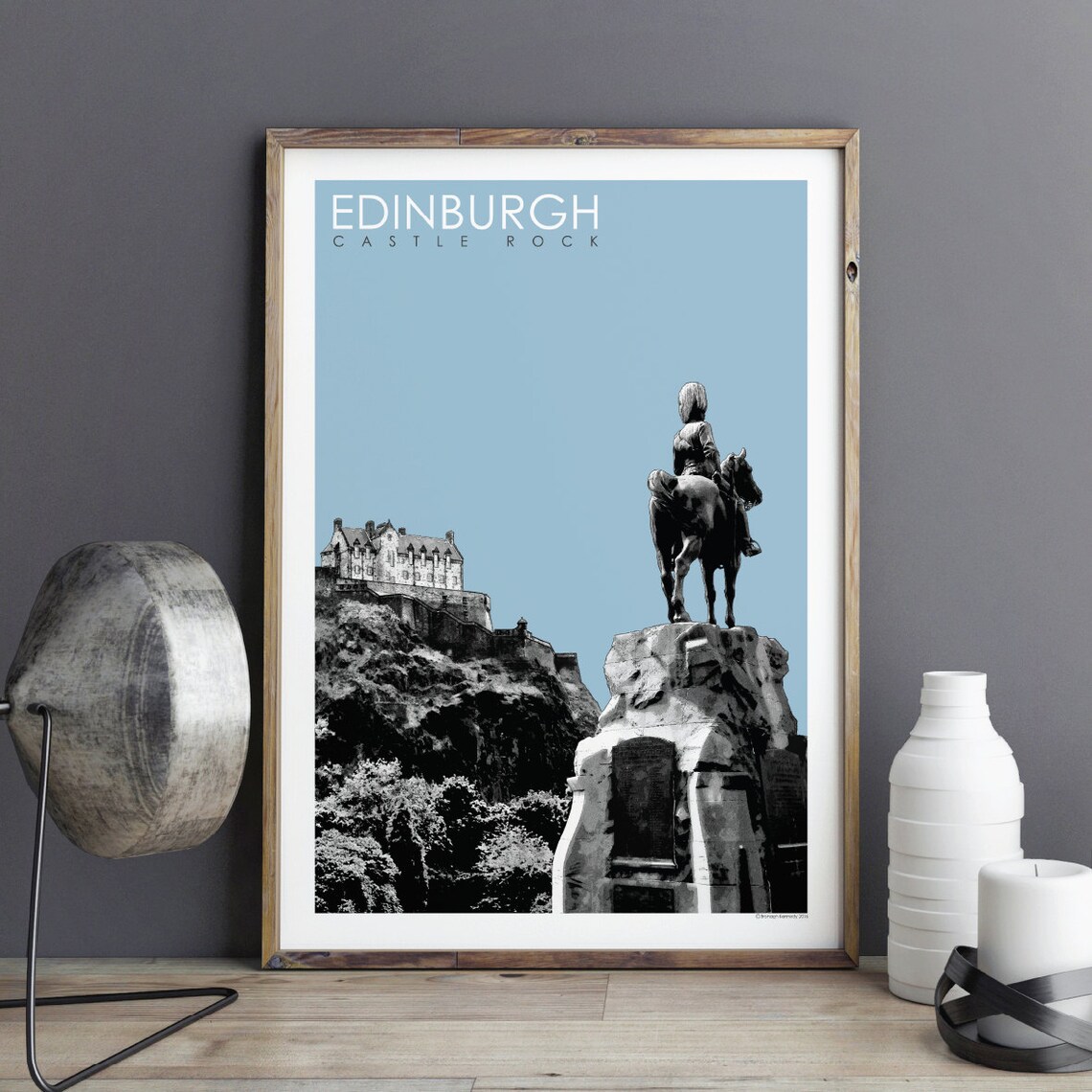 Edinburgh City Wall Art Print Edinburgh Themed Gift Travel - Etsy UK
