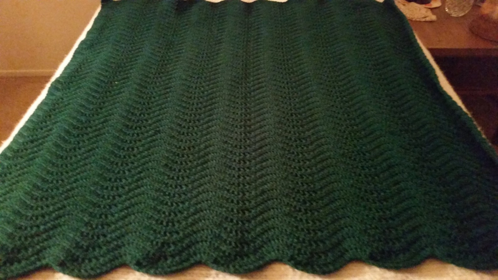 Crochet Baby Blanket,crochet Dark Green Baby Blanket,crochet Baby Boy ...
