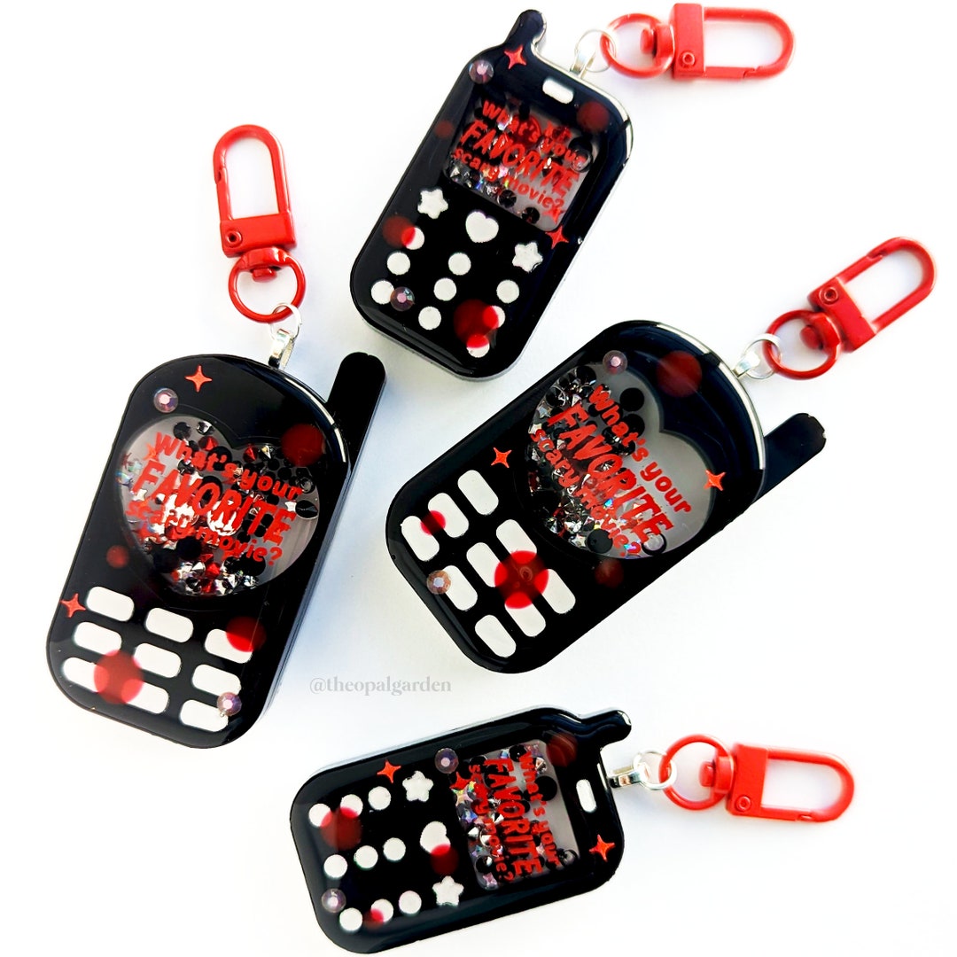 Ghostface Phone Charm Scream Resin Halloween What's Your - Etsy