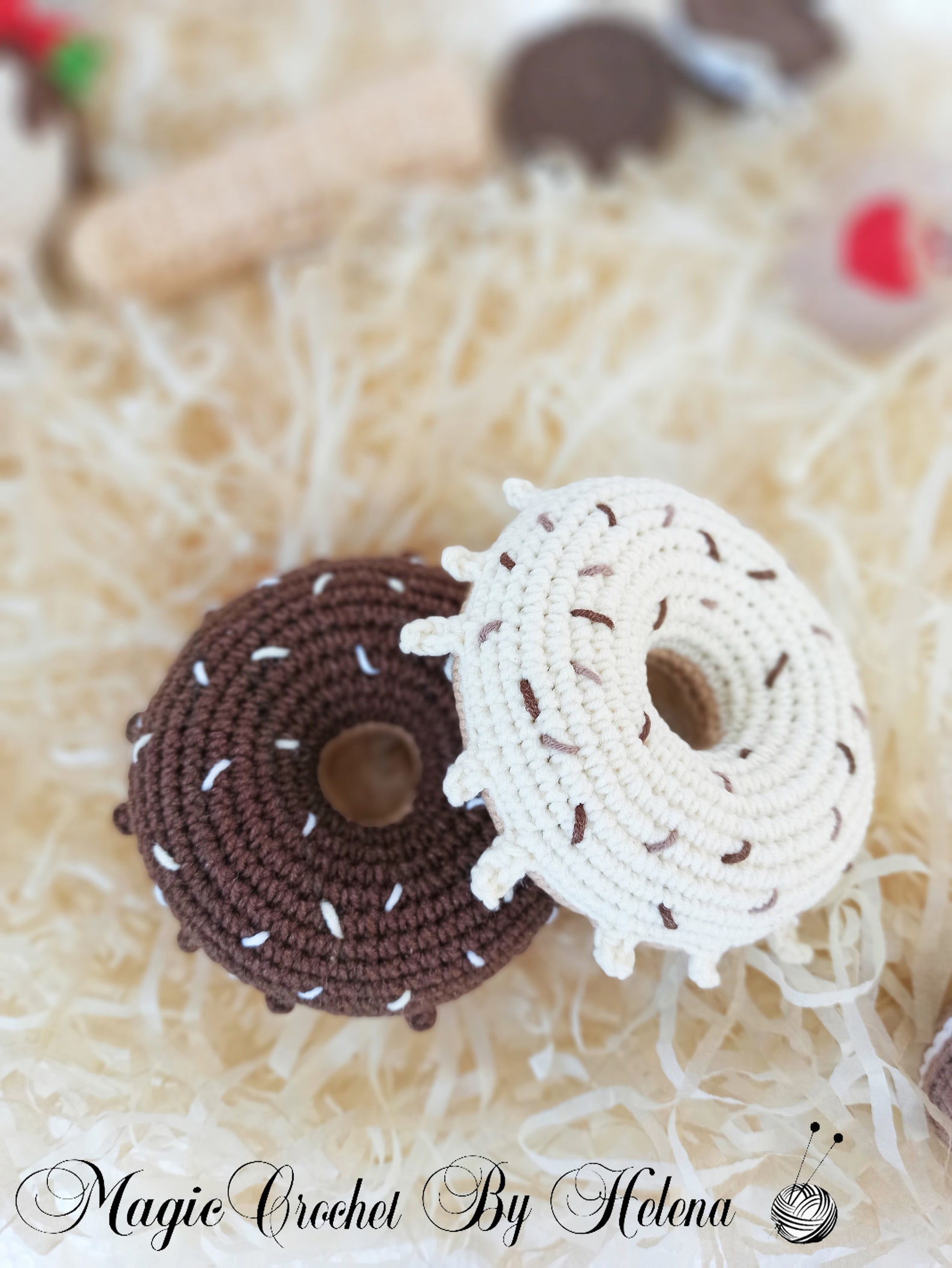 SET of 14 Chocolate Sweets Kitchen Decor Crochet Food | Etsy