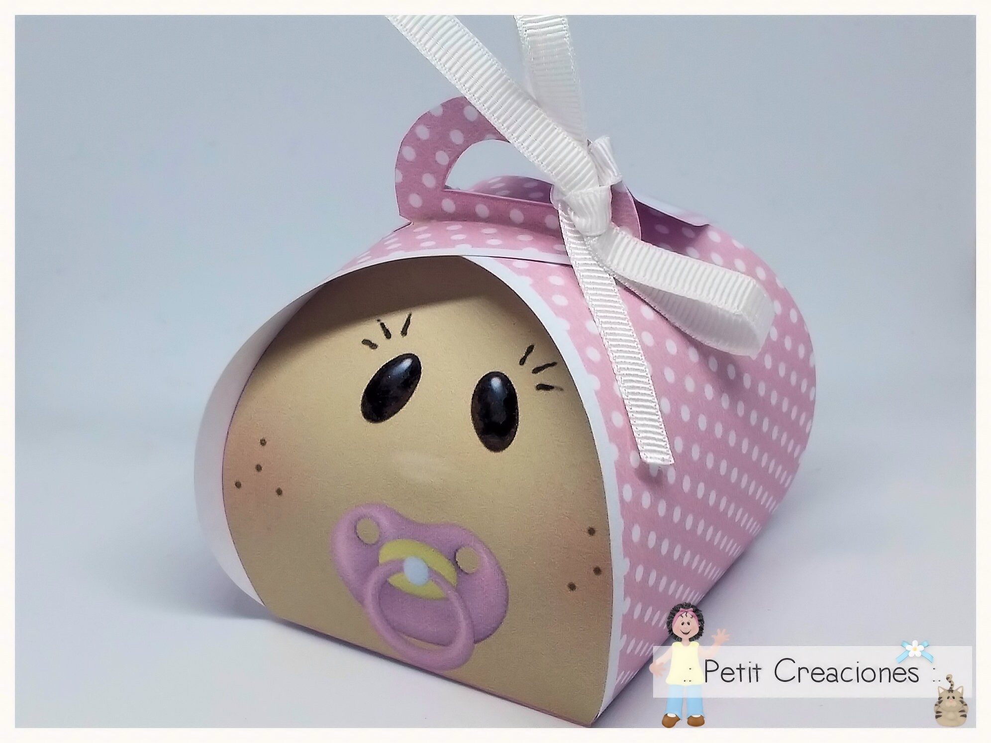 Printable Curvy Keepsake Gift Box baby Girl DIY, PDF, Treat Box, Gift ...