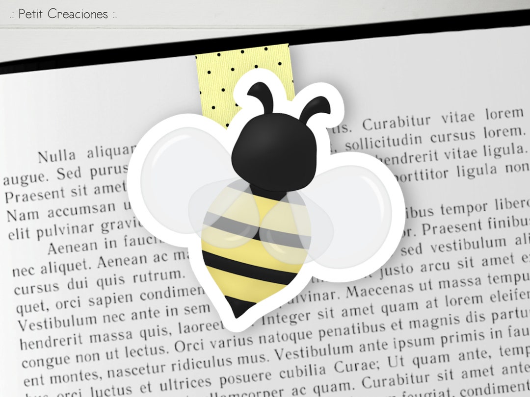 MAGNETIC BEE BOOKMARK, Nice Book Accessories for Book and Bee Lovers - Etsy