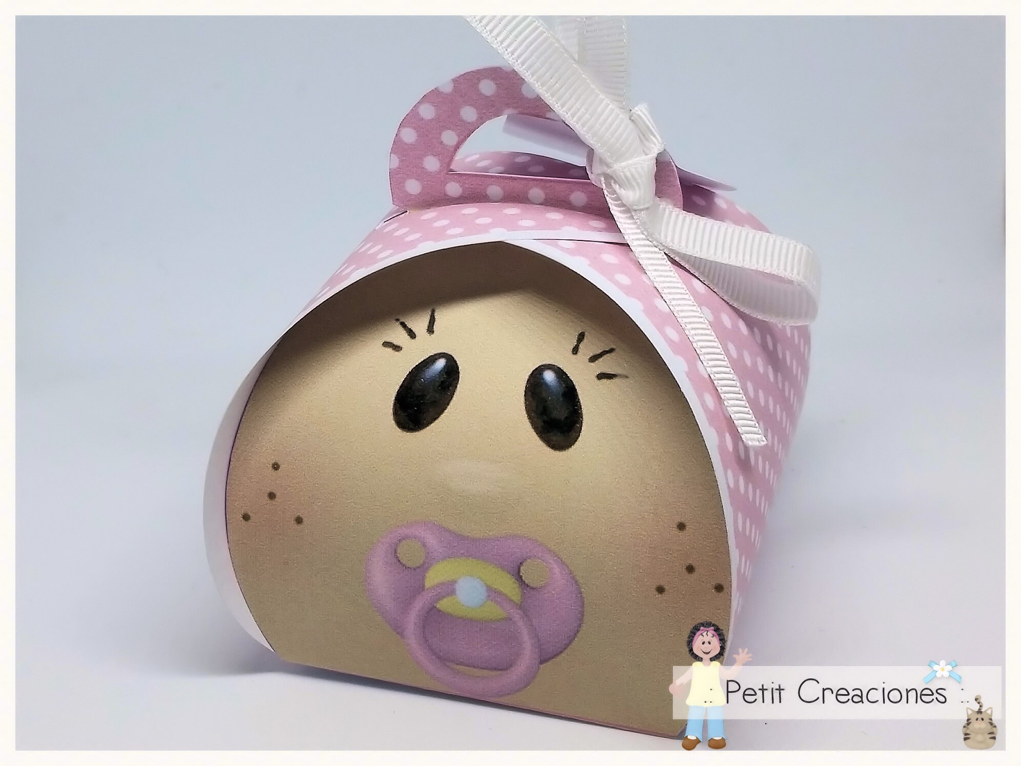 Printable Curvy Keepsake Gift Box baby Girl DIY, PDF, Treat Box, Gift ...