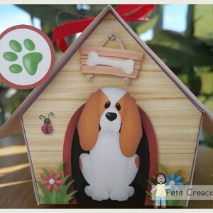 Printable Gift Box "dog House Garden“ Digital File PDF, Treat Box ...