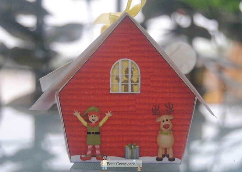 Printable Gif Box santa's Workshop DIY PDF Treat Box - Etsy