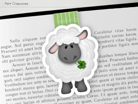 MAGNETIC SHEEP BOOKMARK, handmade bookmark, book accessories, ideal ...