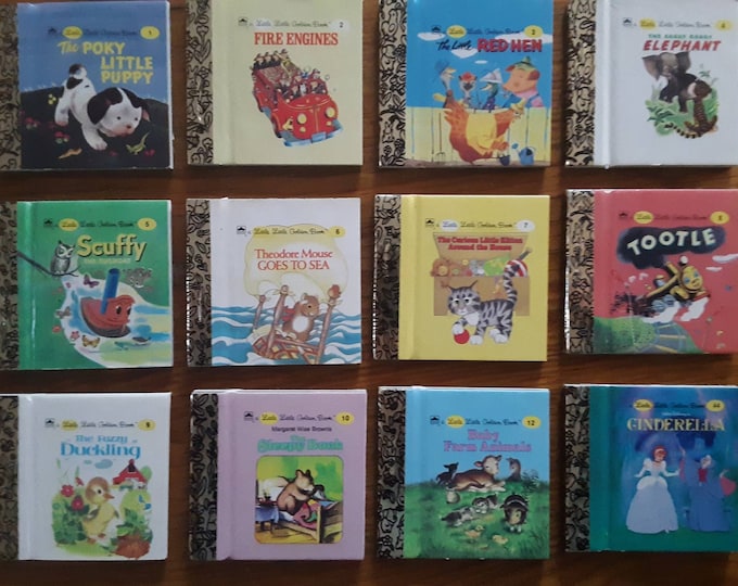 Little Little Golden Books Set of 14 Collectible Miniature Little ...