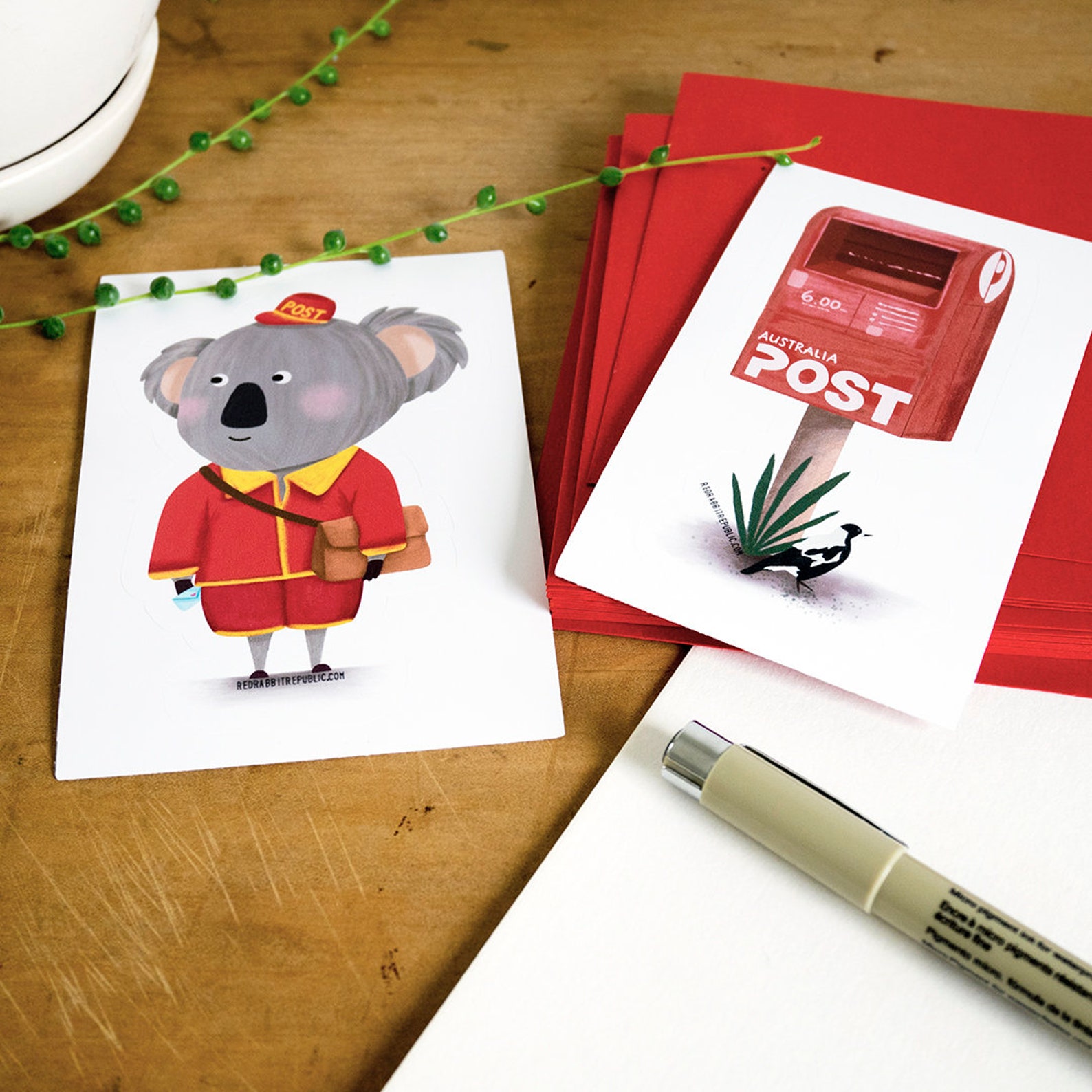 AUSTRALIA POST Mailbox Kiss Cut Sticker, Snail Mail Penpal Stickers ...