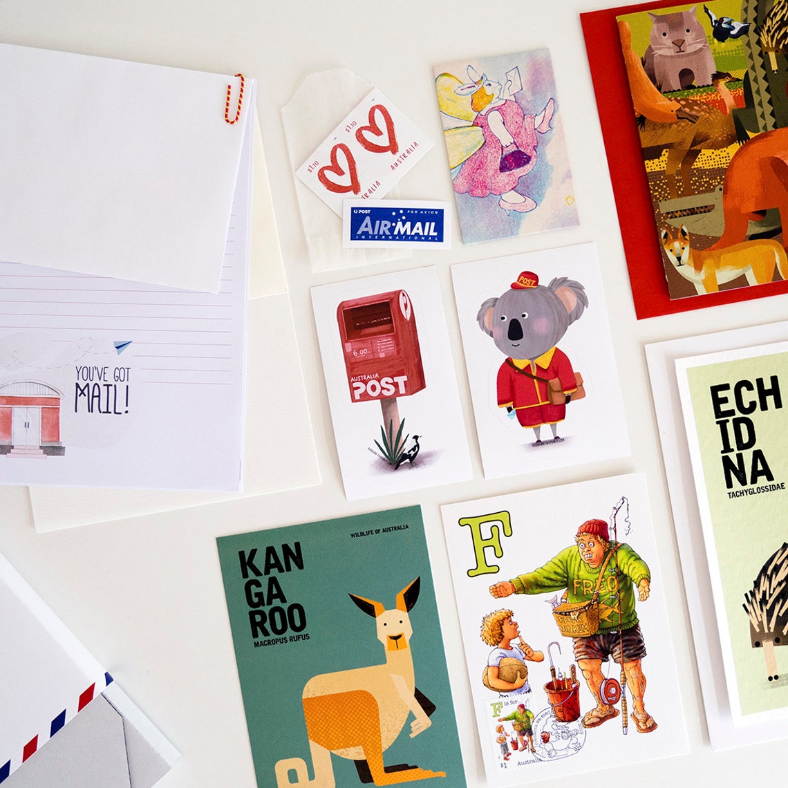 AUSTRALIAN SNAIL MAIL Starter Kit, Letter Writing Set, Pen Pal ...