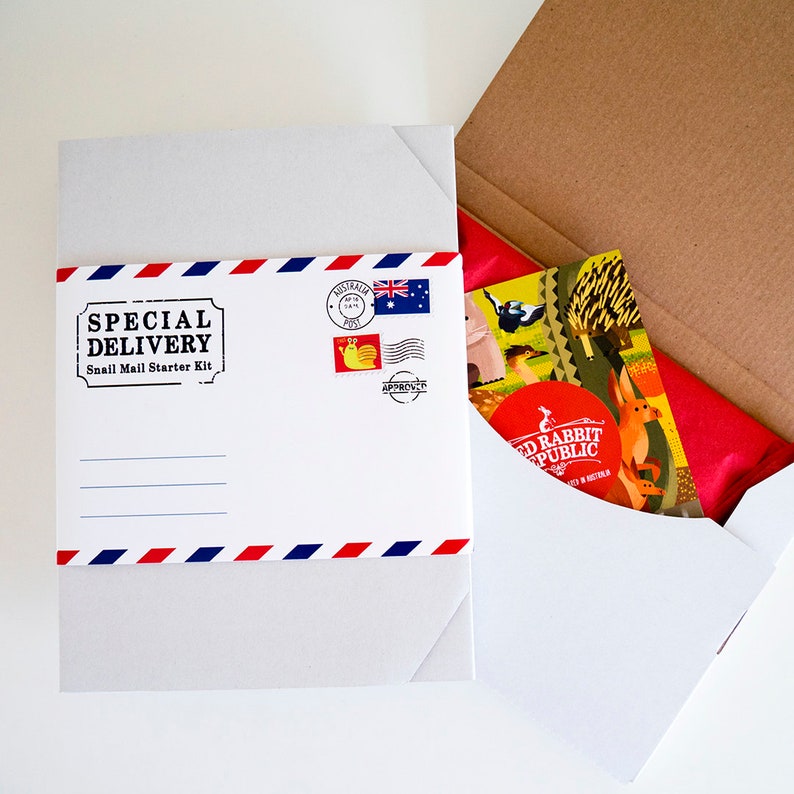 AUSTRALIAN SNAIL MAIL Starter Kit, Letter Writing Set, Pen Pal ...