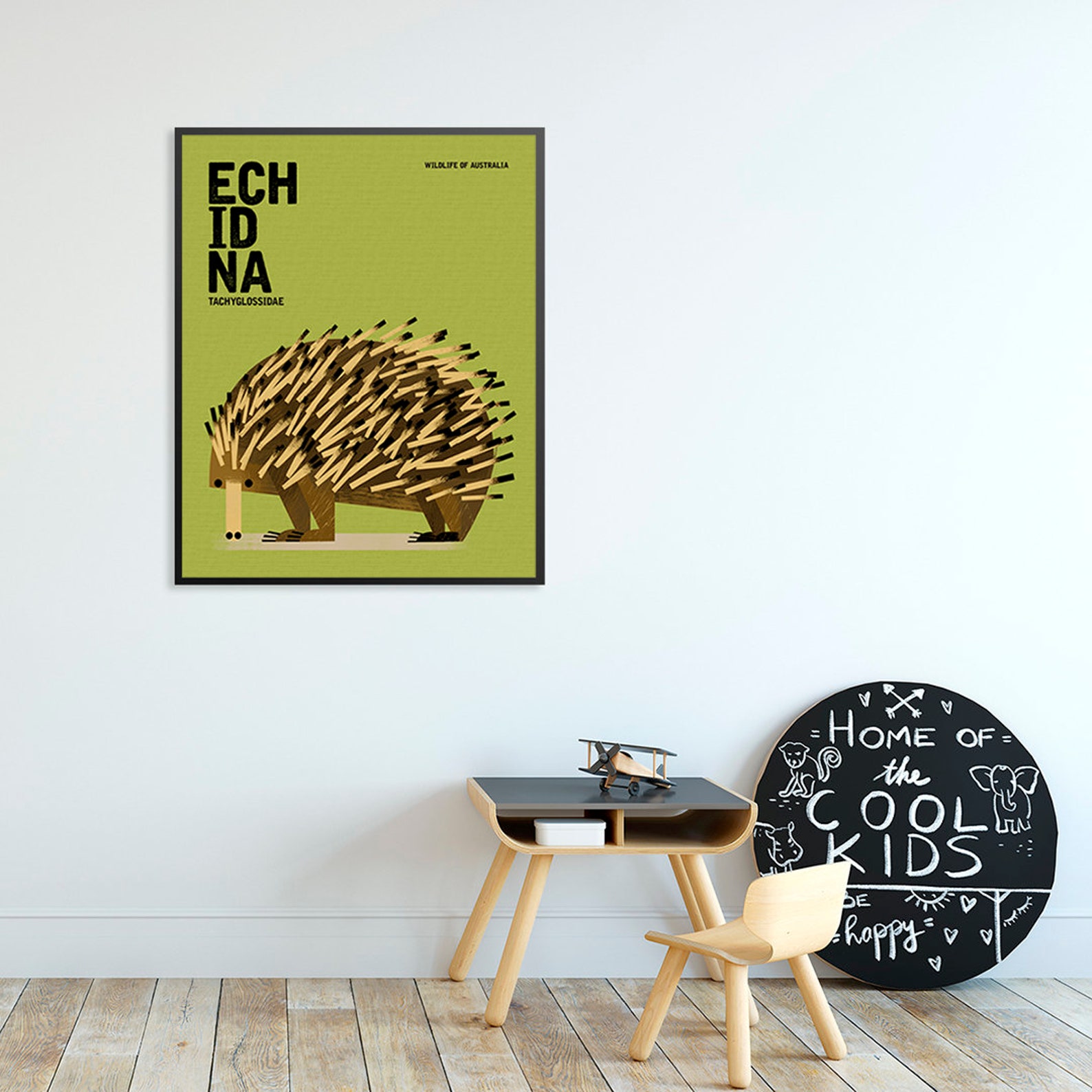 ECHIDNA Australian Animals Nursery Art Print Educational - Etsy Australia