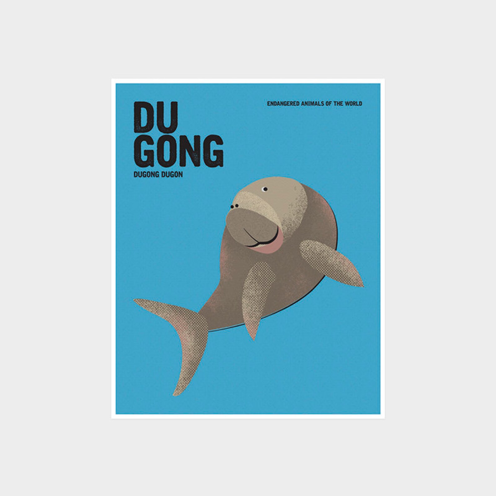 DUGONG, Manatees, Endangered Animal, Wildlife Poster, Animal ...