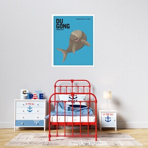 DUGONG, Manatees, Endangered Animal, Wildlife Poster, Animal ...