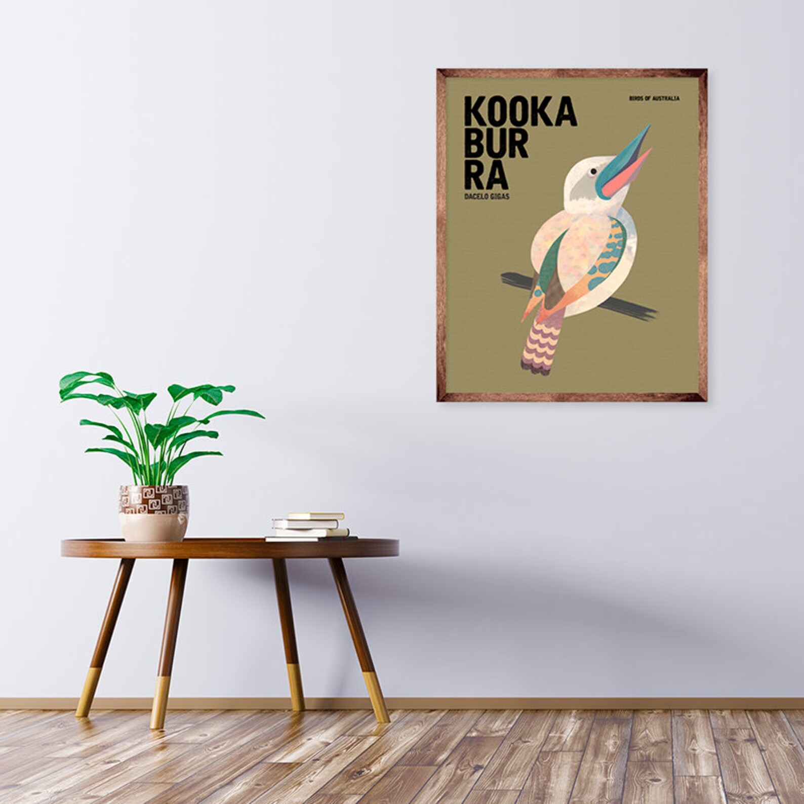 KOOKA Birds of Australia, Laughing Kookaburra, Nursery Art Prints ...