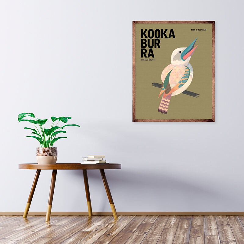KOOKA Birds of Australia, Laughing Kookaburra, Nursery Art Prints ...