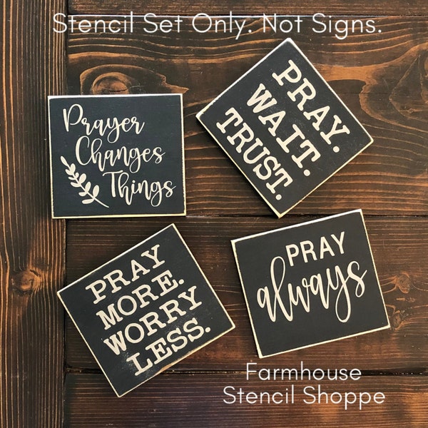 Prayer Stencil - Etsy