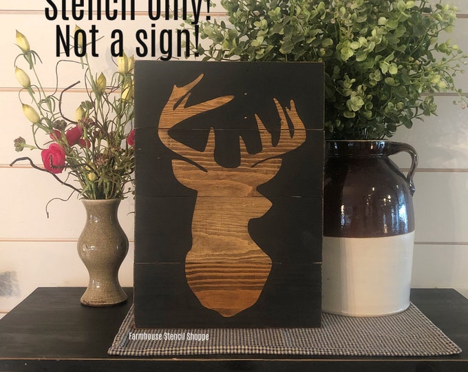 Deer Stencil From the Stencil Studio. Reusable Home Decor & DIY ...