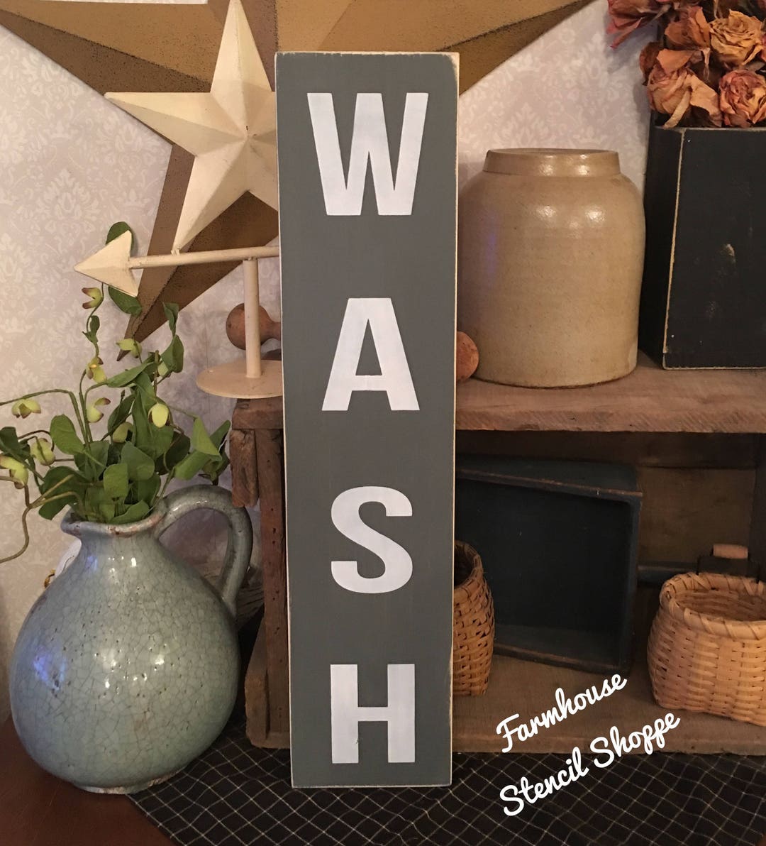 Stencil Vertical Wash, 5"x24", Reusable Stencil, NOT A SIGN - Etsy