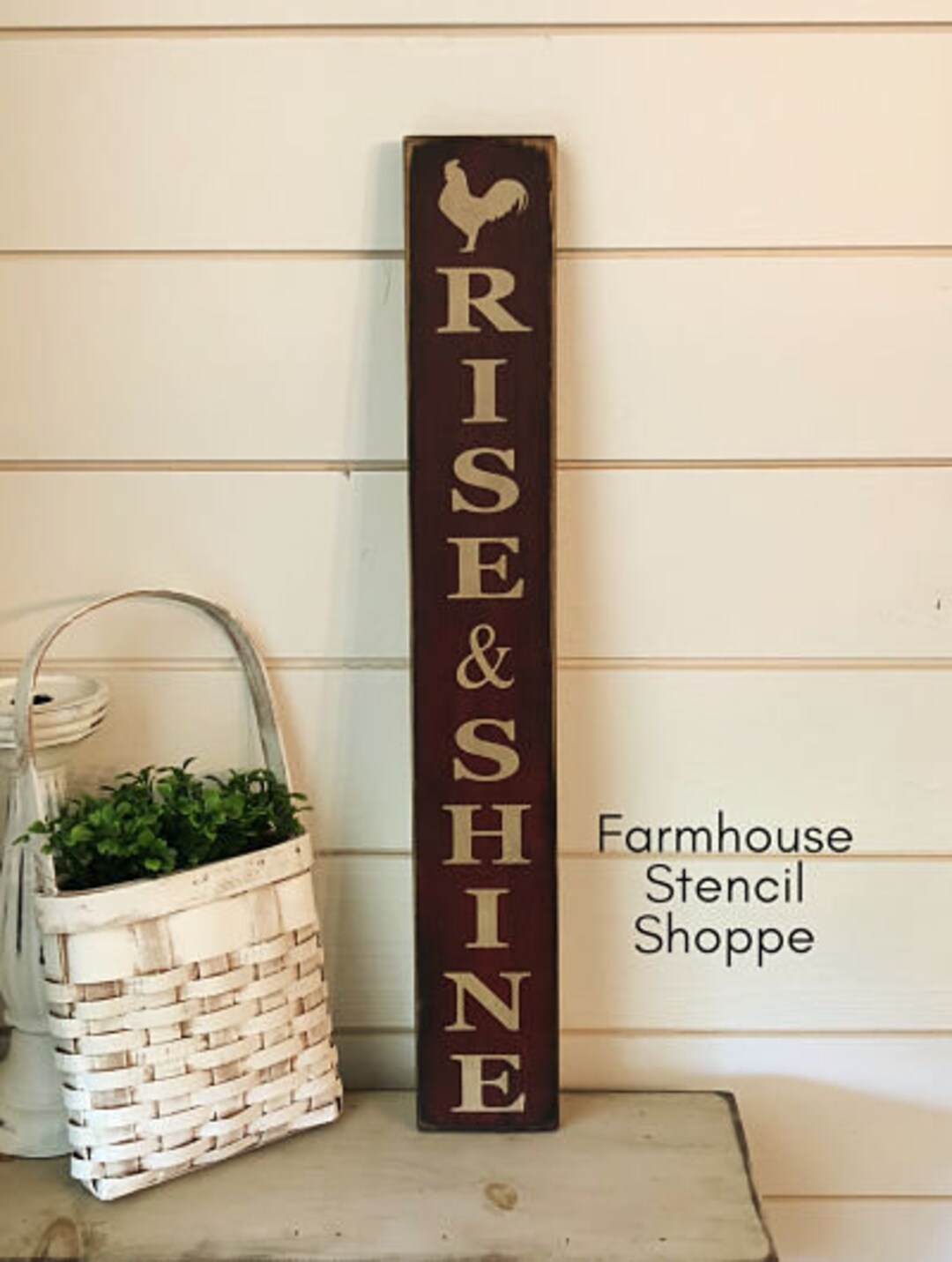 STENCIL, Rise & Shine, 3.5" X 24", Reusable Stencil, NOT A SIGN - Etsy