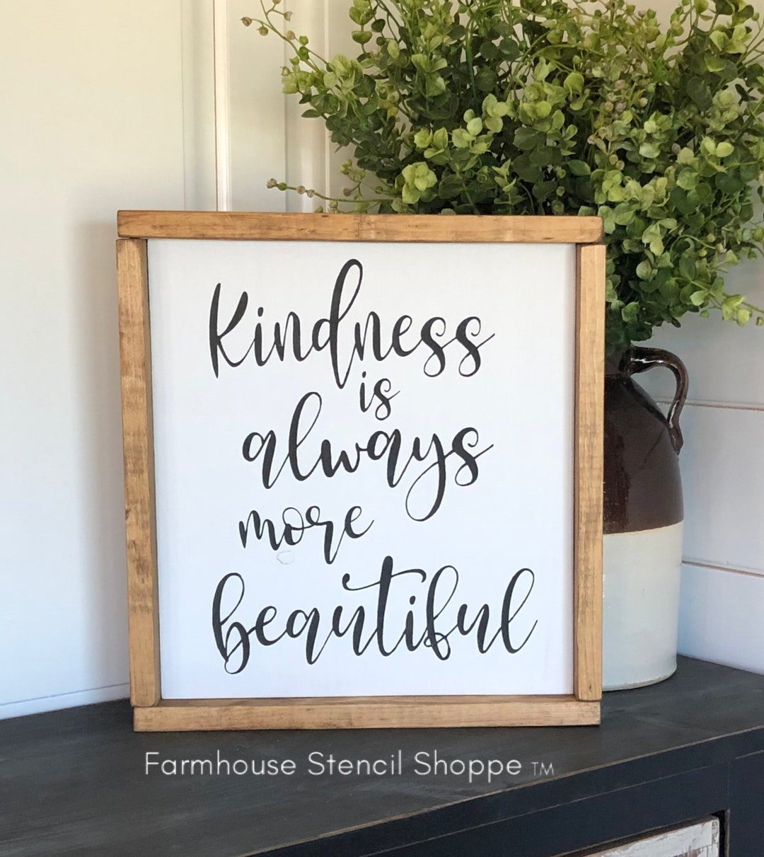Kindness is Always More Beautiful Stencil, 10"x12", Reusable Stencil ...
