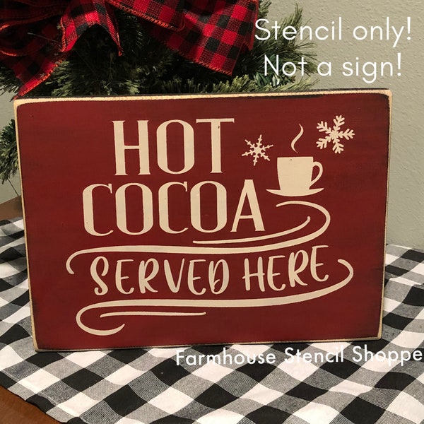 Hot Cocoa Stencils - Etsy