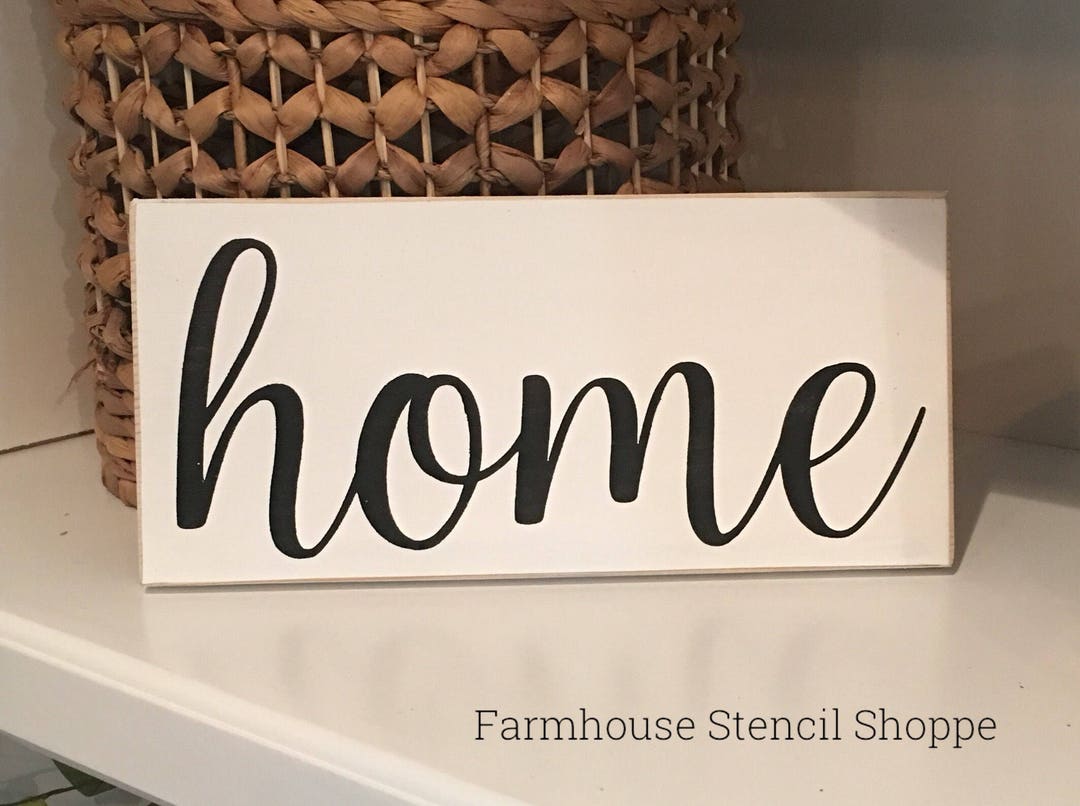 STENCIL, Home Script Stencil, 12x5.5, Reusable Stencil, NOT A SIGN - Etsy