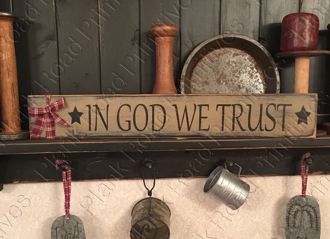 STENCIL, in God We Trust, 20"x3.5", Reusable Stencil, NOT A SIGN - Etsy