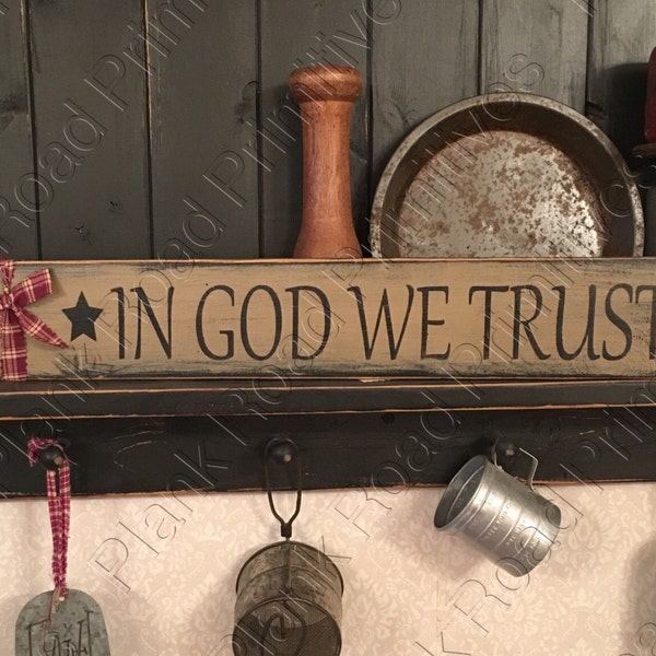 Trust God Sign - Etsy