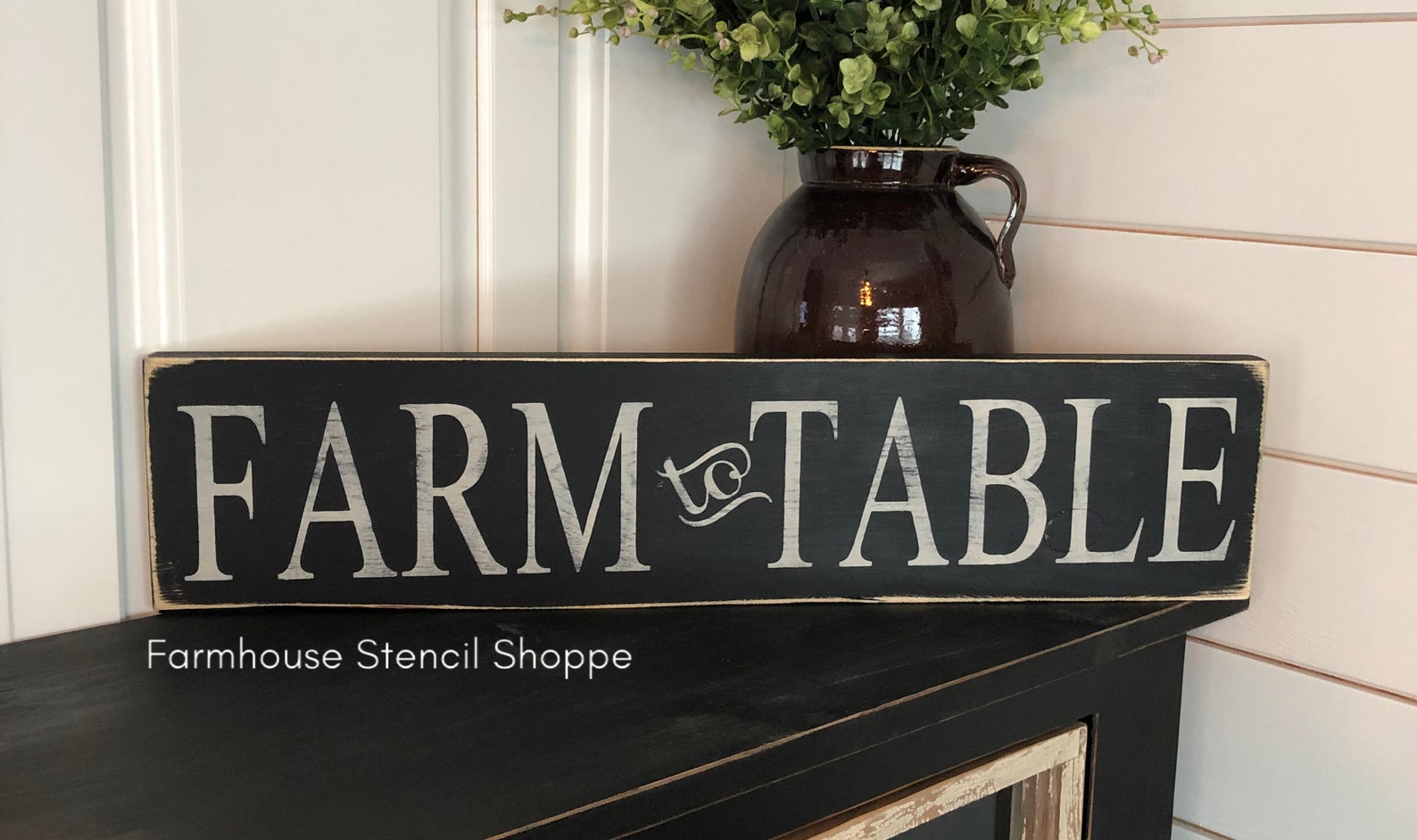 STENCIL Farm to Table Stencil 24 X 5 Reusable - Etsy