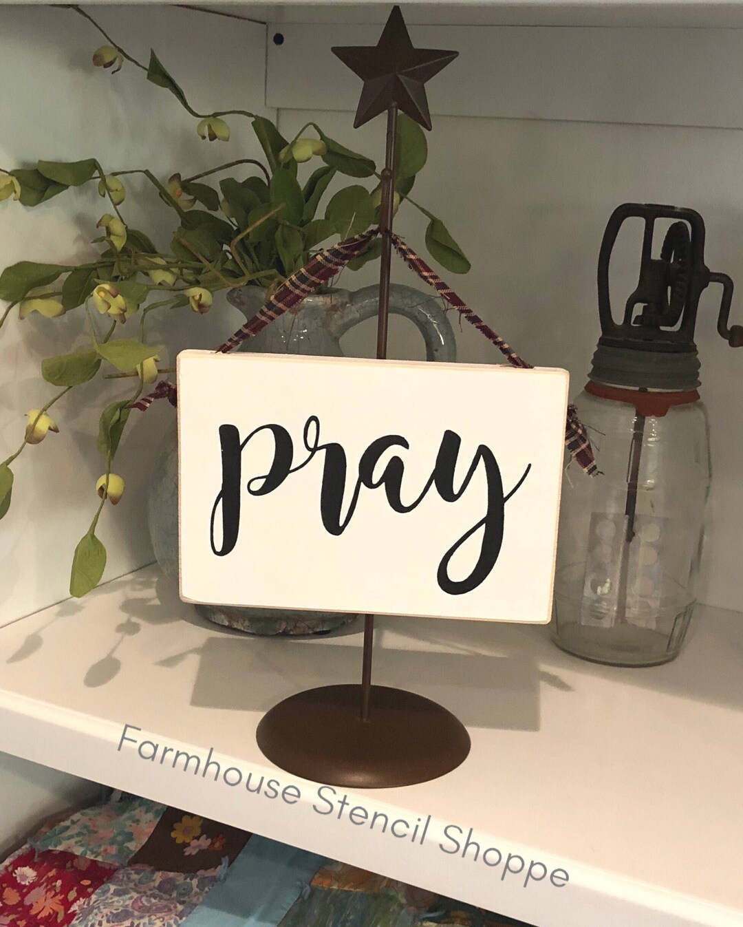 STENCIL, Pray Stencil, 8"x5", Reusable Stencil, NOT A SIGN - Etsy
