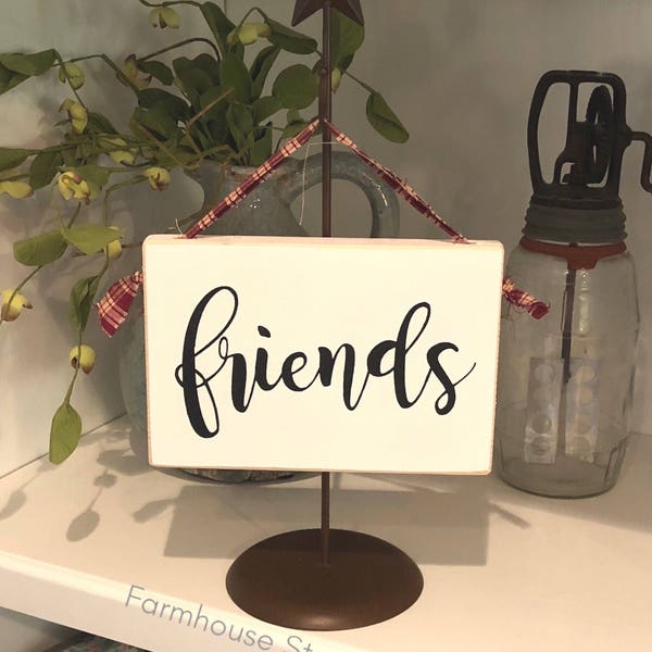 Friends Wood Sign - Etsy