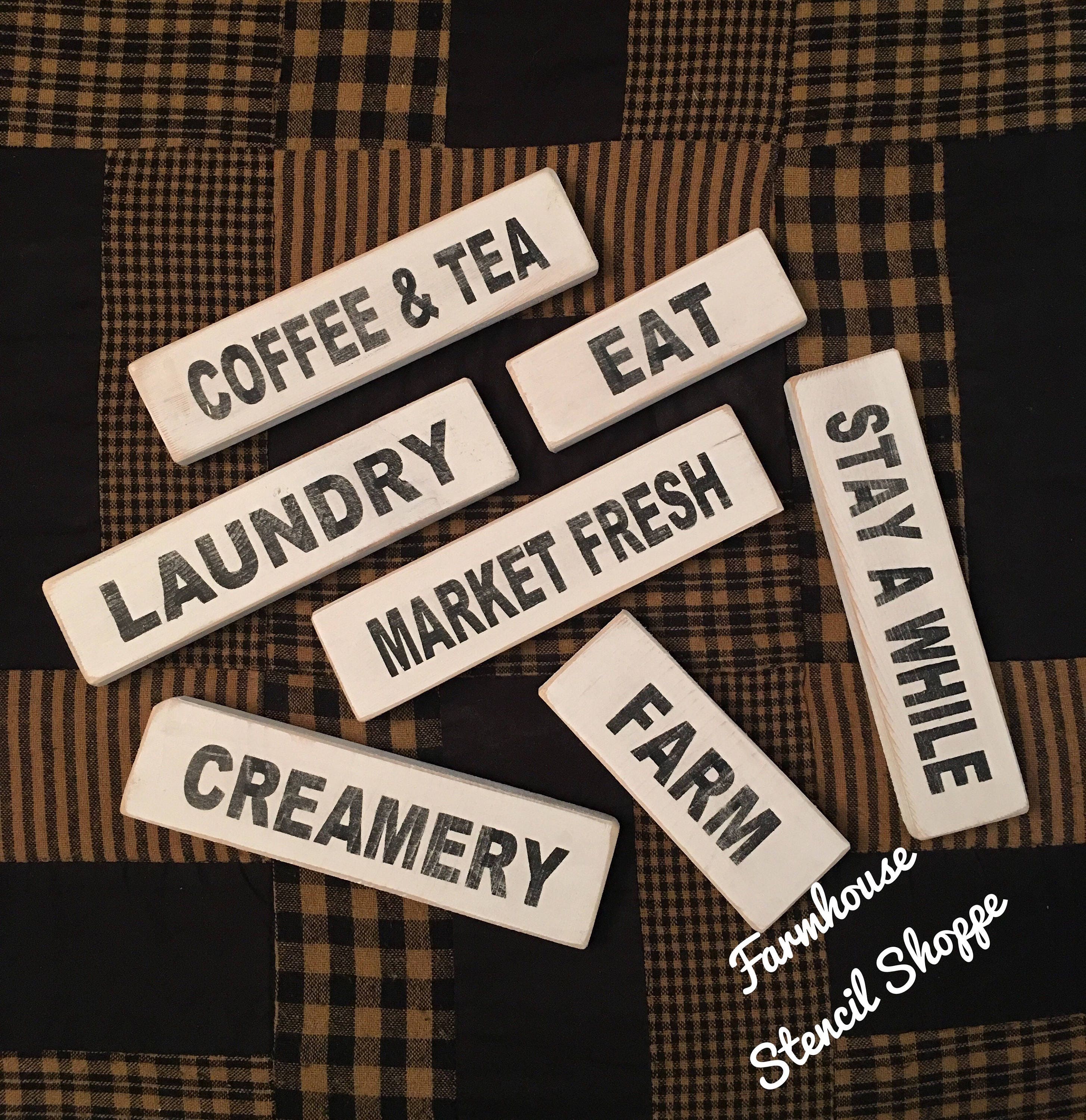 STENCILS Block Set 3 Reusable Stencils Stencil Set NOT | Etsy