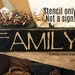 Family Stencil, 12x3.5, Reusable Stencil, Small Stencil, NOT A SIGN - Etsy