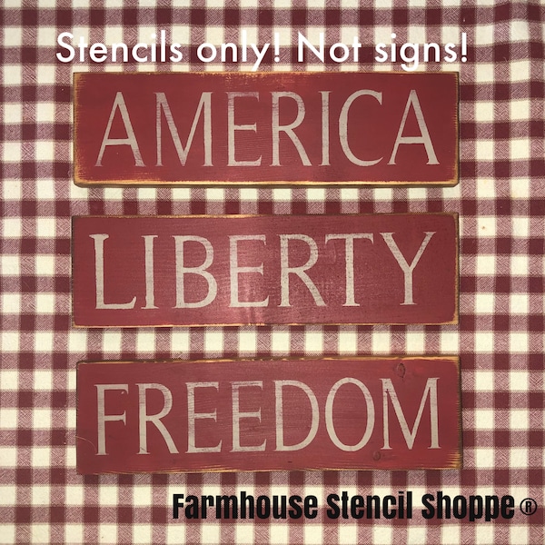 Freedom Stencil - Etsy