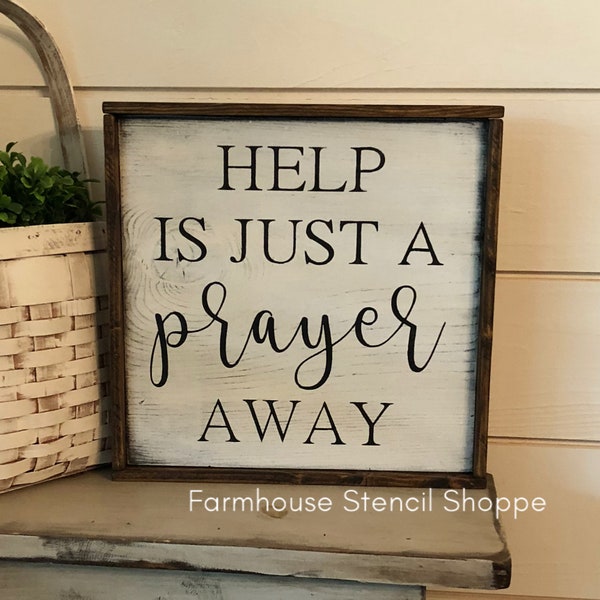 Prayer Stencil - Etsy