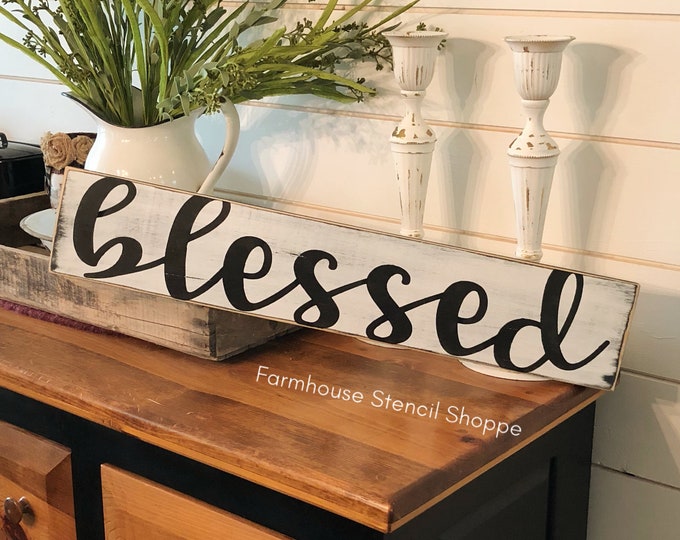 Grace Script Stencil Reusable Word Stencils for Wood Signs of Grace ...