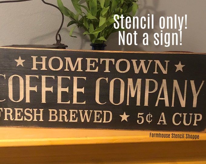 Cafe Stencil Tempalte Scrapbooking Stencil Restaurant Stencil DIY Decor ...