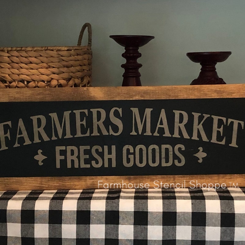 Farmers Market Metal Sign - Etsy