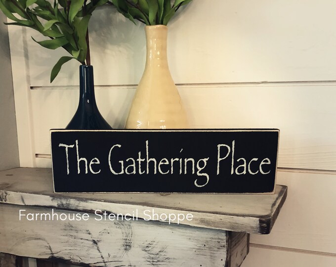 STENCIL, the Gathering Place, 12x3.5, Reusable Stencil, NOT A SIGN - Etsy