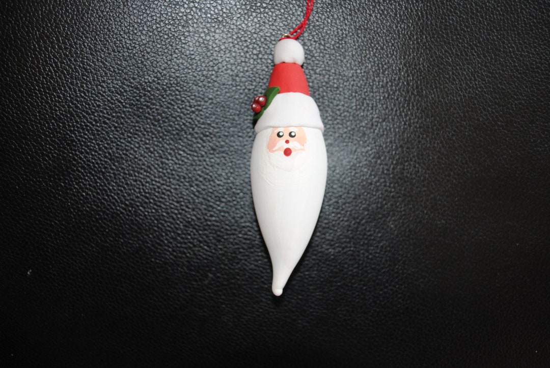 Santa Light Bulb Ornament - Etsy