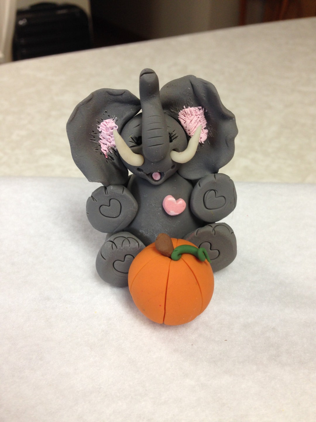 October Elephant Ornament - Etsy