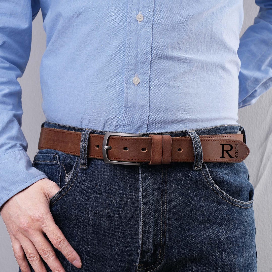 Father’s Day Gift, Personalized Leather Belt, Custom Belt for Dad ...