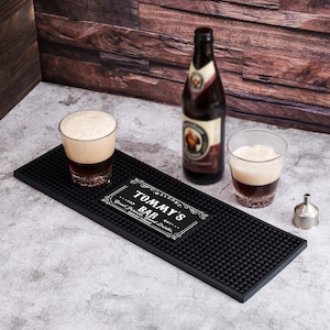 Personalised Bar Mat, Custom Bar Runner, Home Bar Pub Accessories Art ...